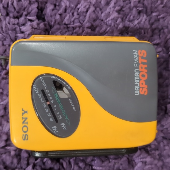 Sony | Other | Yellow Sony Walkman Sports Cassette Fmam | Poshmark